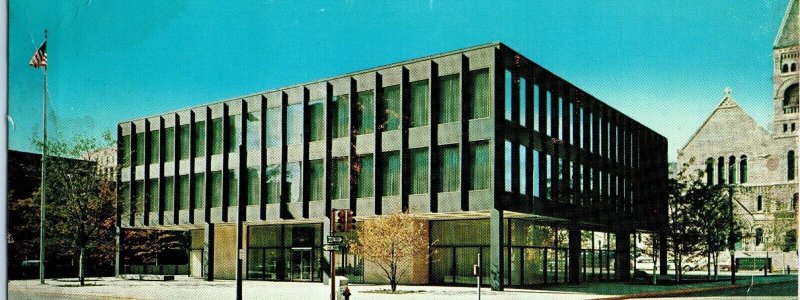 8" Panoramic c1960s Des Moines, IA Ludwig Mies van der Rohe Building ...