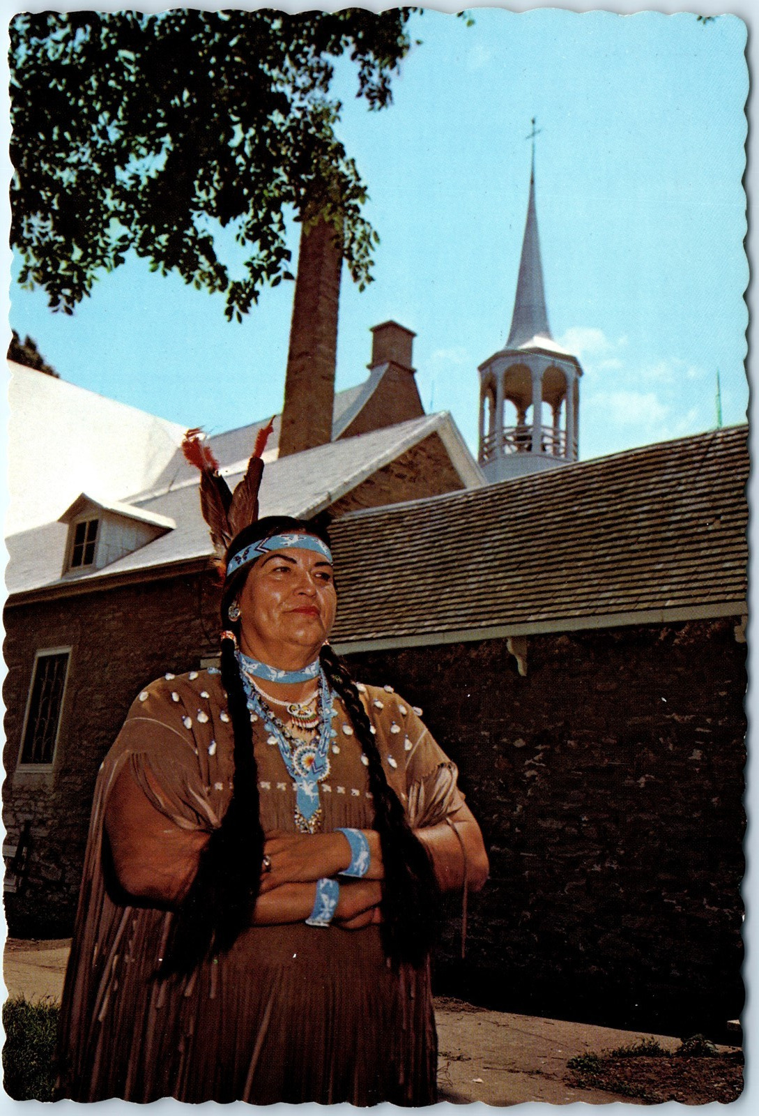 c1970s Caughnawaga, Quebec Indian Princess White Dove Iroquois Choir ...