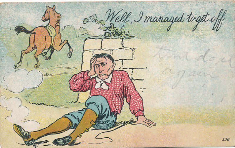 Well I Managed To Get Off - Humor - Comic - Horse Rider Fell Off - DB ...