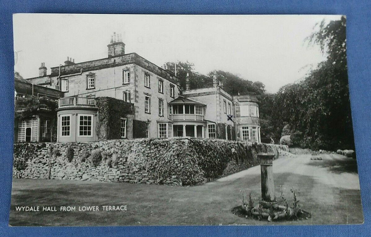 Vintage Real Photo Postcard Wydale Hall From Lower Terrace Yorkshire ...