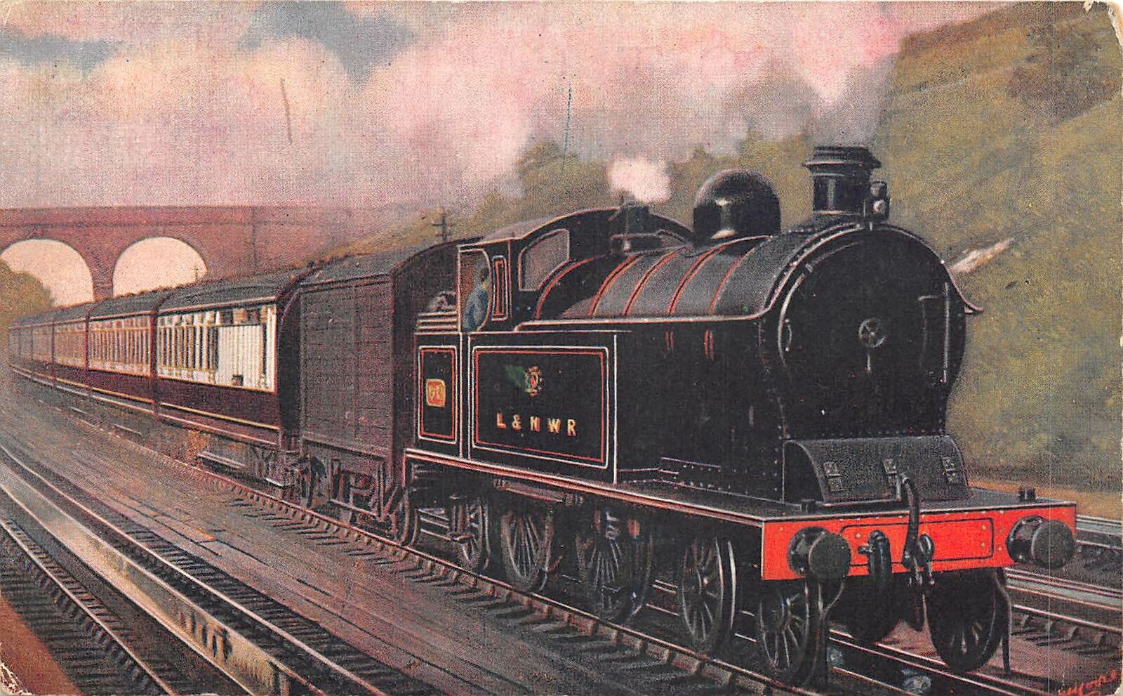 Lot 63 train railway london express tank engine passing bushy ...