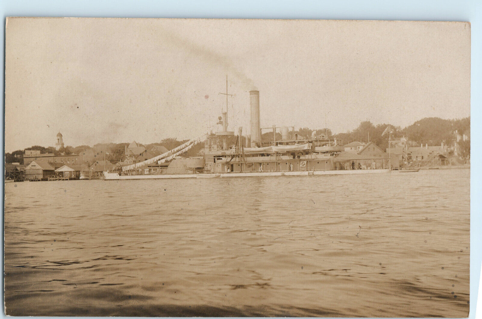 WWI USS Florida Tallahassee BM 9 US Navy Arkansas Class Monitor Photo ...