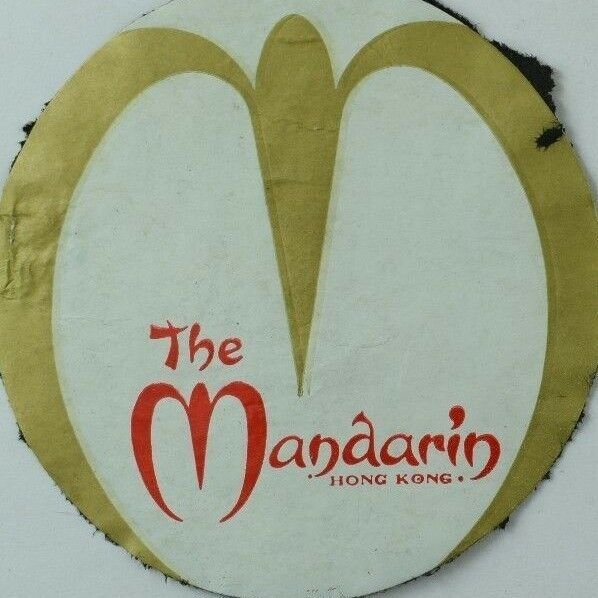 1940's-50's The Mandarin Hong Kong Baggage Label Original E17 ...