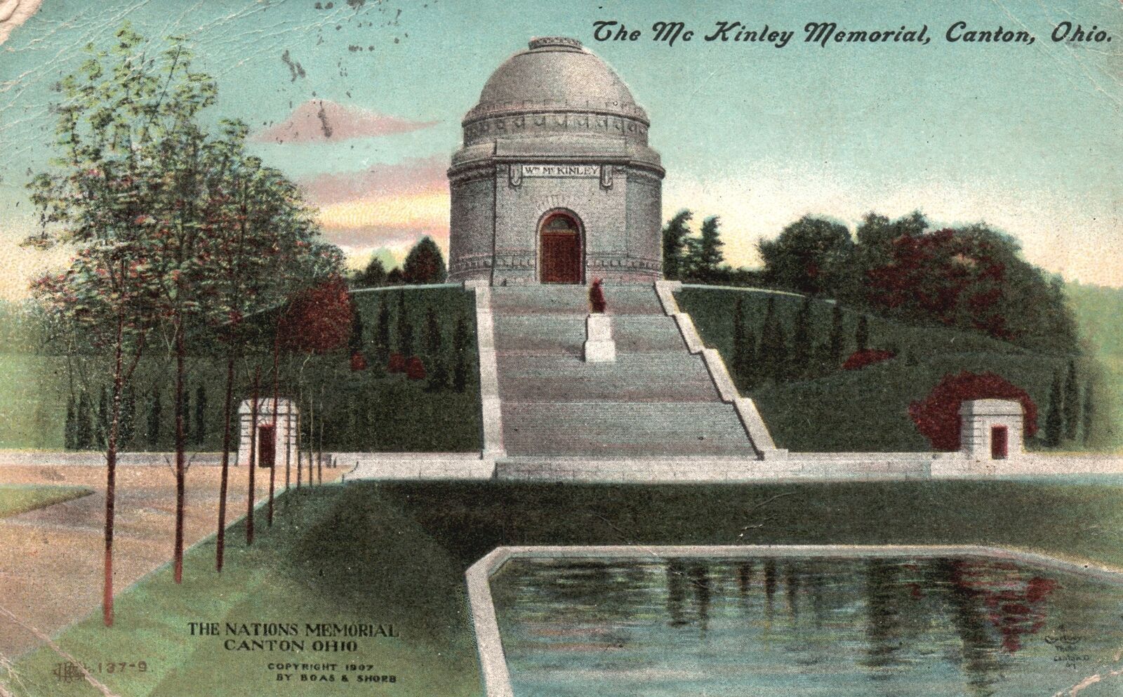 Vintage Postcard 1909 The McKinley Memorial Historic Landmark Canton ...