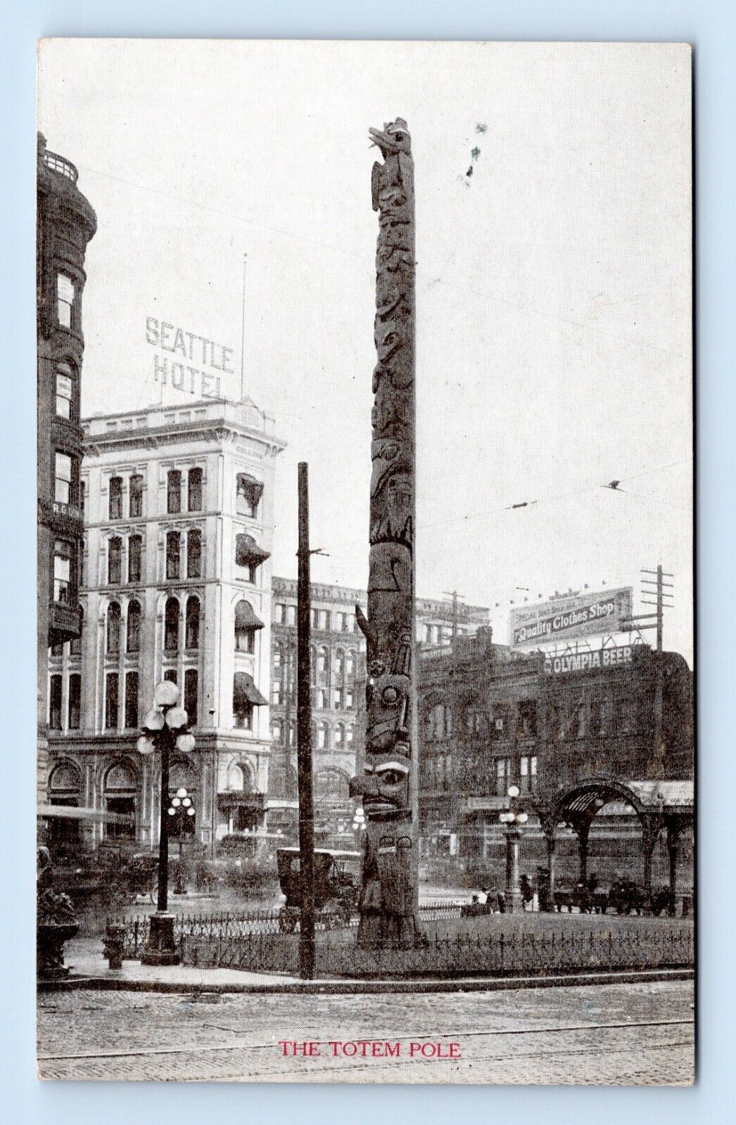 Pioneer Square Totem Pole Seattle Washington WA UNP Robert Reid DB ...