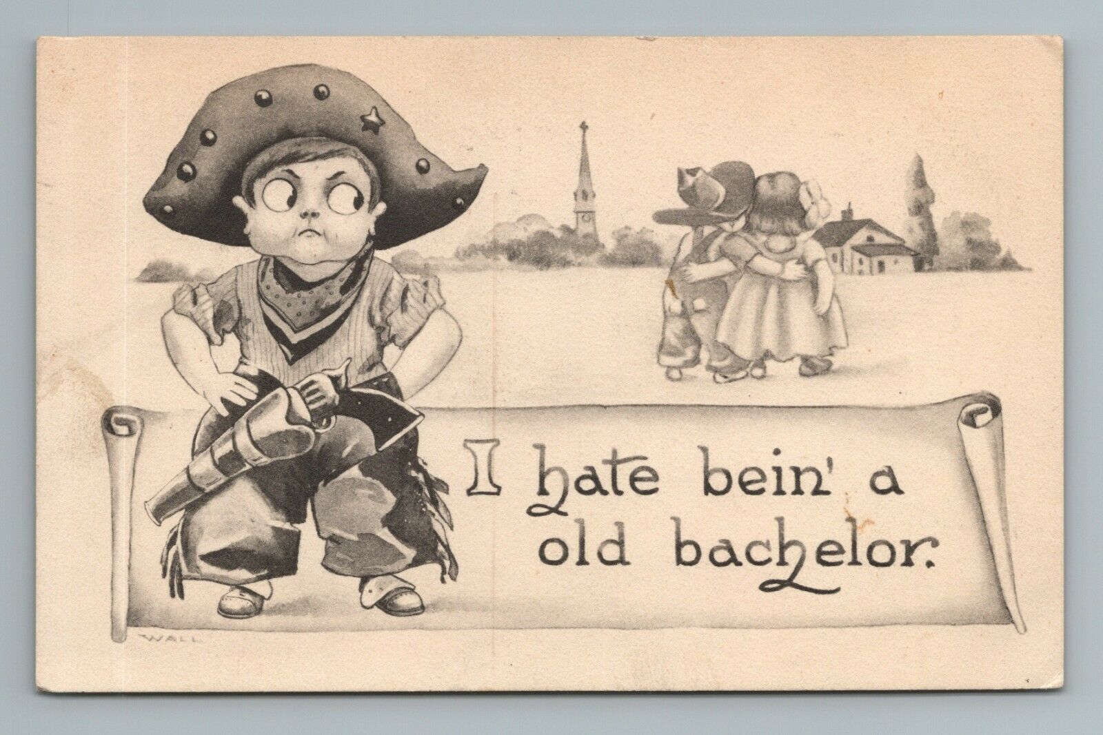 1912 Humor Comic Cartoon, I Hate Bein' A Old Bachelor, Postcard | Other ...
