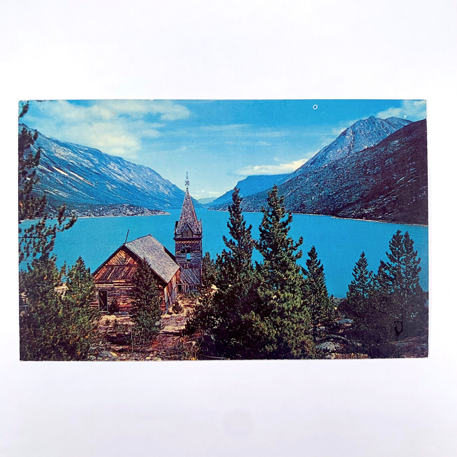 Postcard Alaska AK Lake Bennett Church White Pass Yukon Route Railroad ...