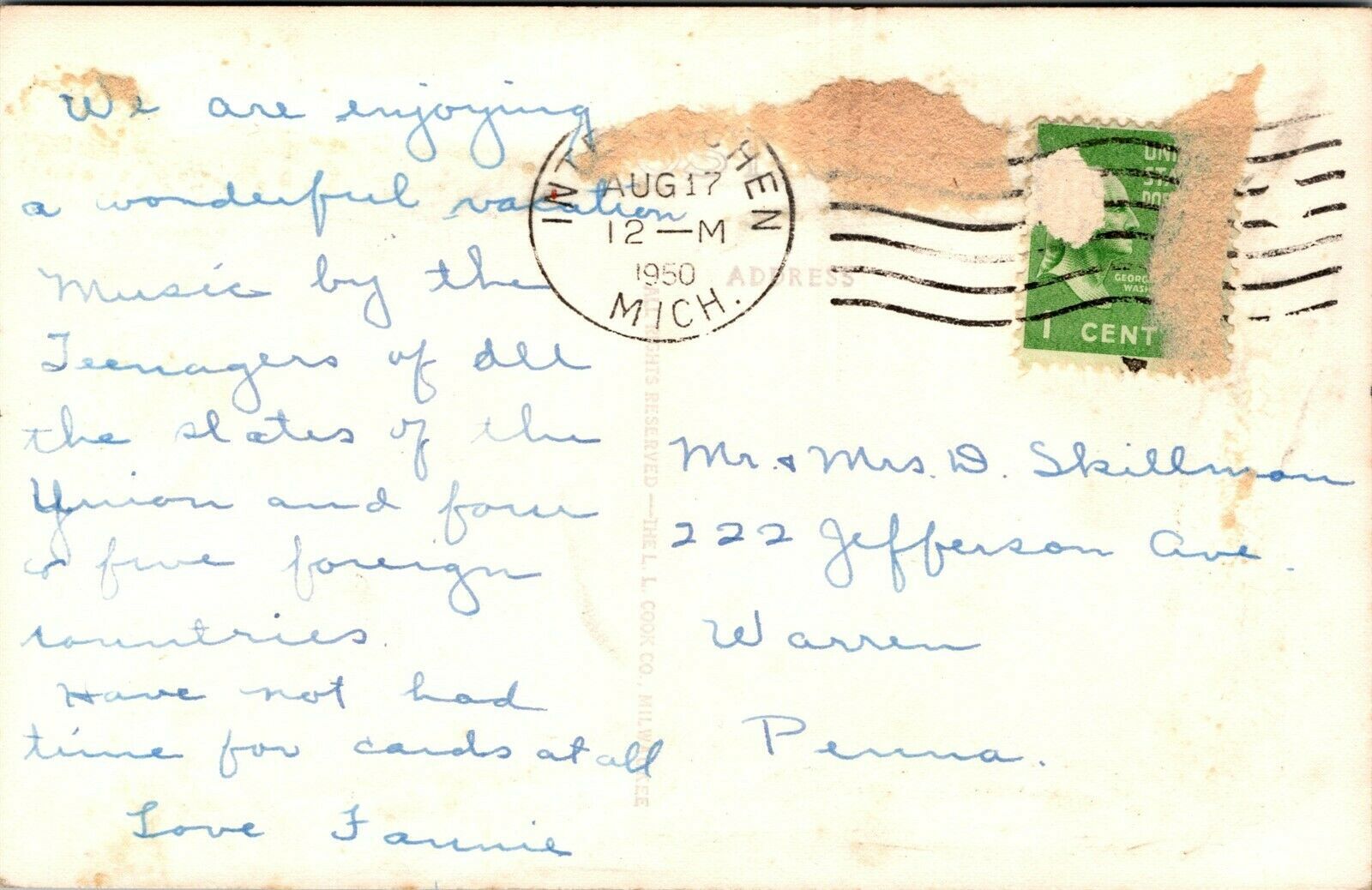 Vtg Interlochen MI Ballet Dancers Dance Studio National Music Camp RPPC ...