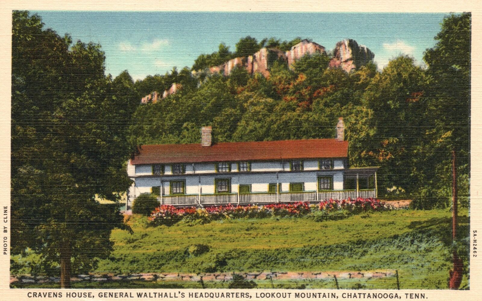 Vintage Postcard 1930s Cravens House Gen. Walthall's Headquarters ...