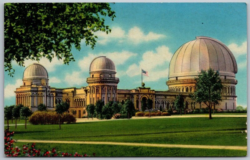 Lake Geneva Wisconsin 1950s Postcard Yerkes Observatory Williams Bay ...
