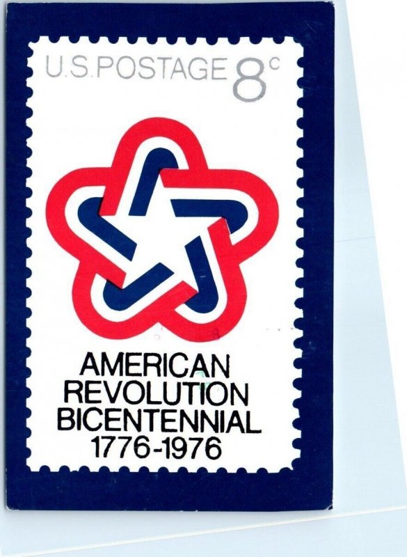 Postcard - American Revolution Bicentennial 1776-1976 - Stamp/Postage ...