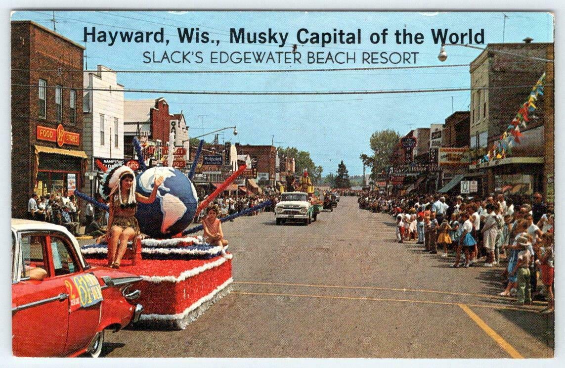 1967 Hayward Wisconsin Musky Capital of the World*Parade*Downtown ...