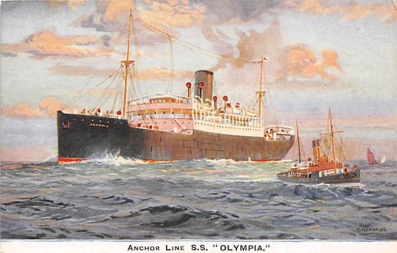 SS Olympia Anchor Line Ship Unused | Topics - Other, Postcard / HipPostcard