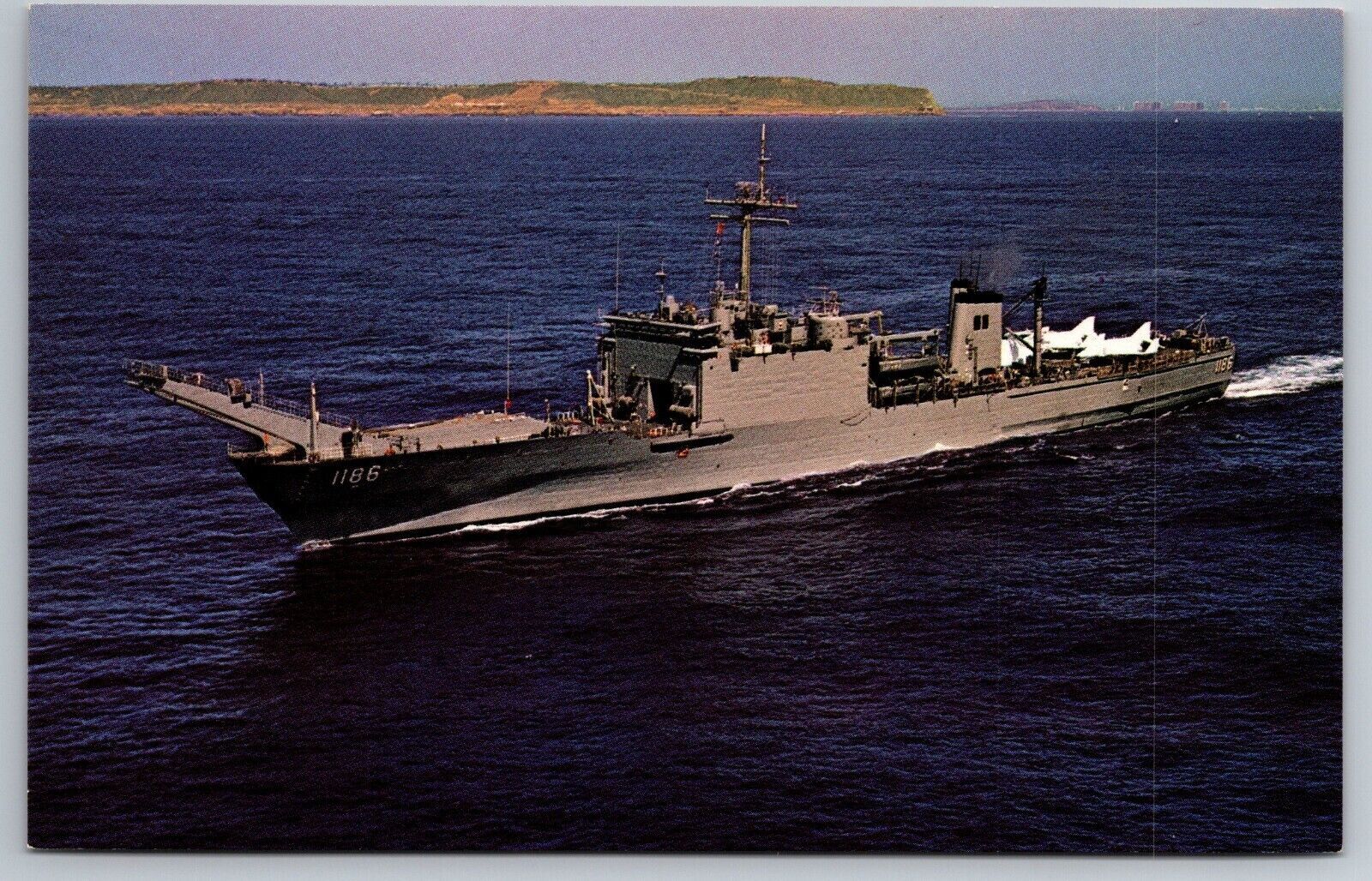 U.S.S. Cayuga LST 1186 Navy Surface Force Landing Ship Marine Photo ...