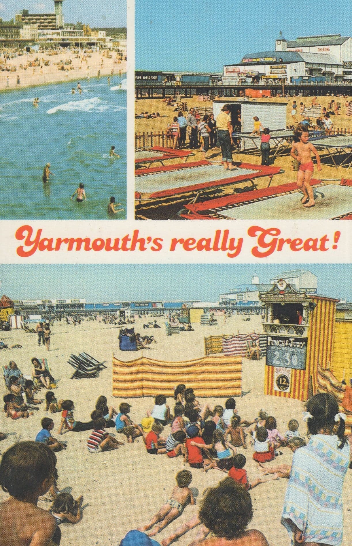 1970s Punch & Judy Puppet Show at Great Yarmouth Postcard | Topics ...