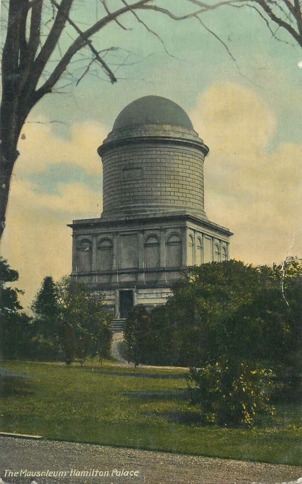 Postcard UK Scotland Hamilton, Lanarkshire the mausoleum palace ...