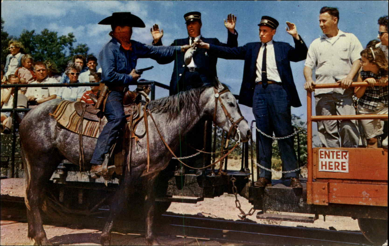 Wakefield MA Pleasure Island Amusement Park Cowboy Robber c1950s-60s ...