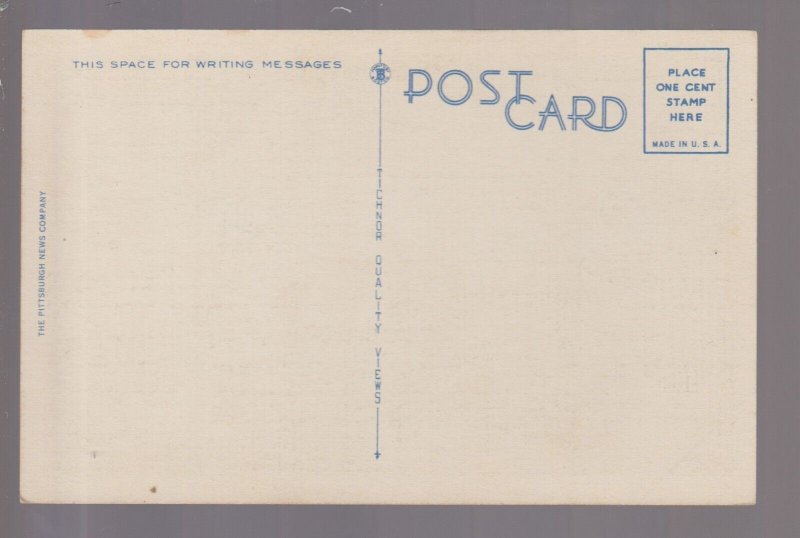 Pittsburgh PENNSYLVANIA c1940s STEEL MILL AT NIGHT Factory Plant PA ...