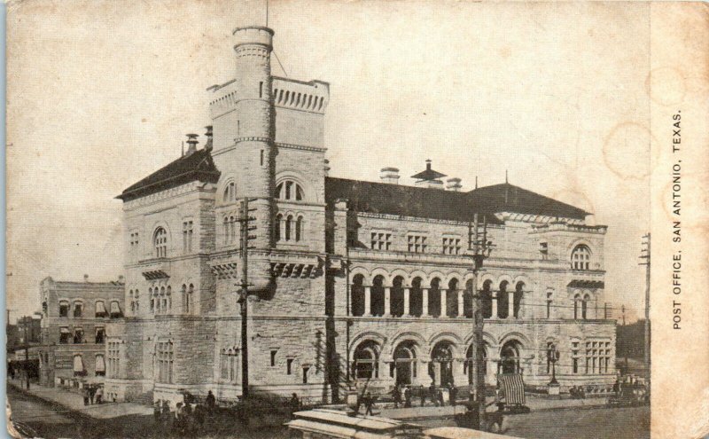 1900s Exterior View Post Office San Antonio TX Postcard | United States ...