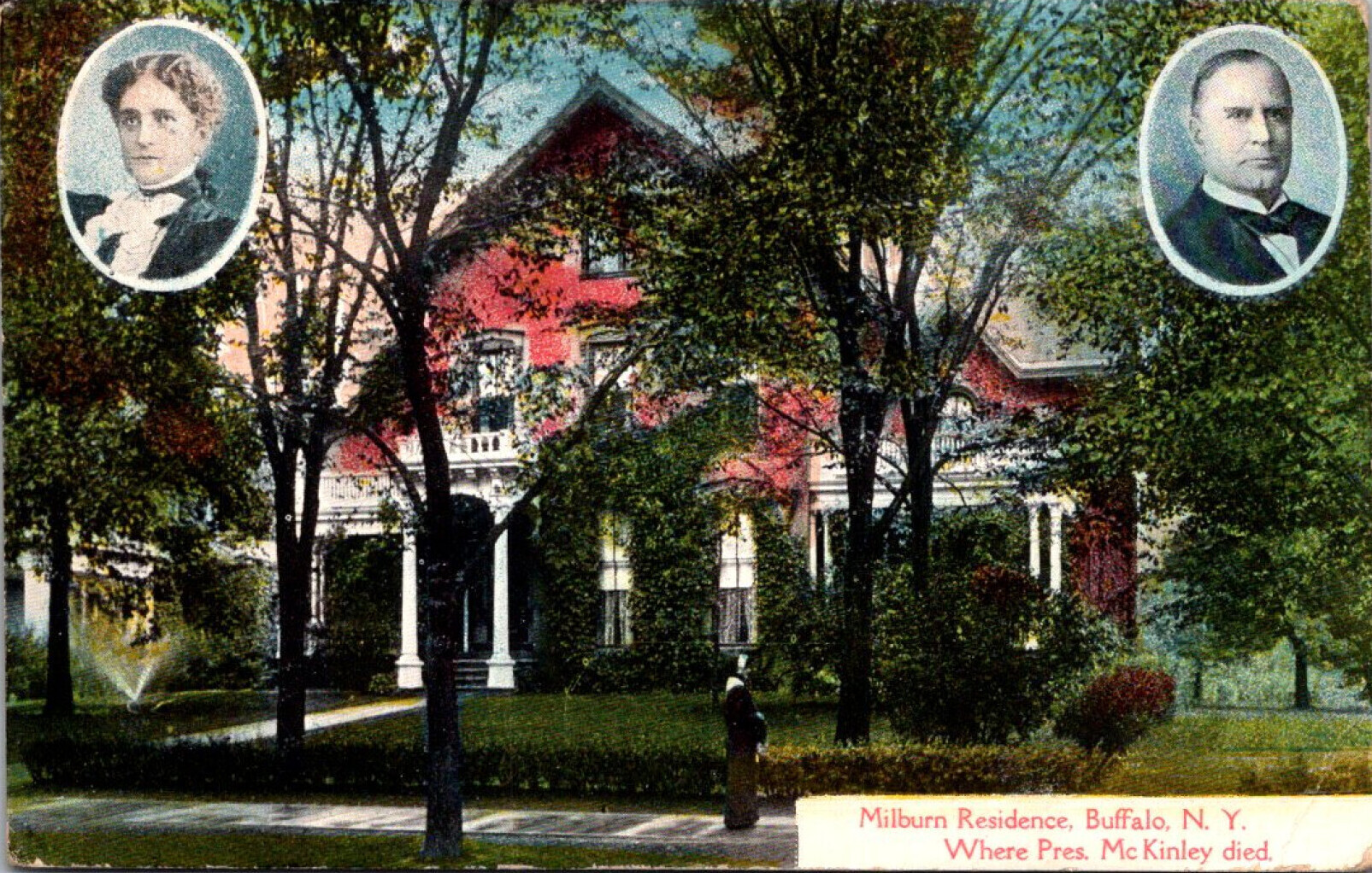New York Buffalo Milburn Residence Where President McKinley Died 1914 ...
