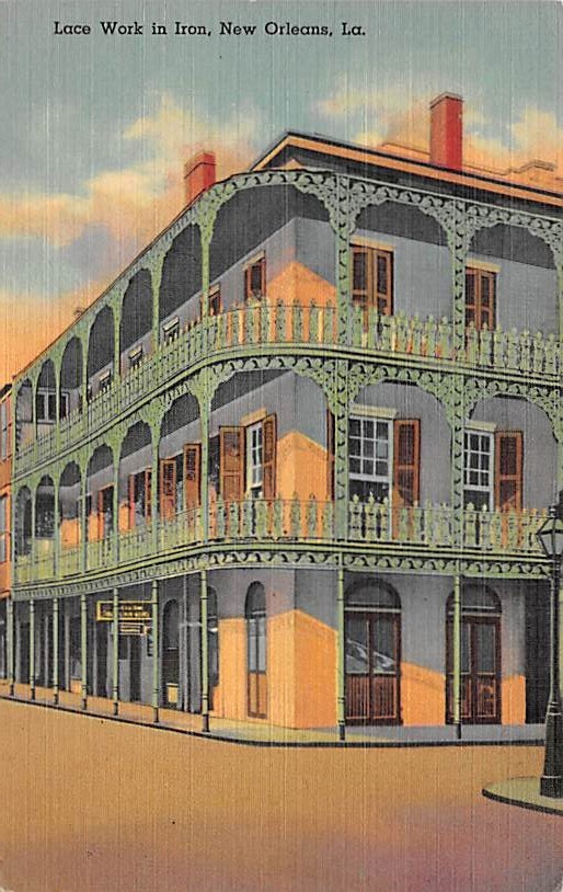 Lace Work in Iron Building was built by Jean Labranche early 1800's ...