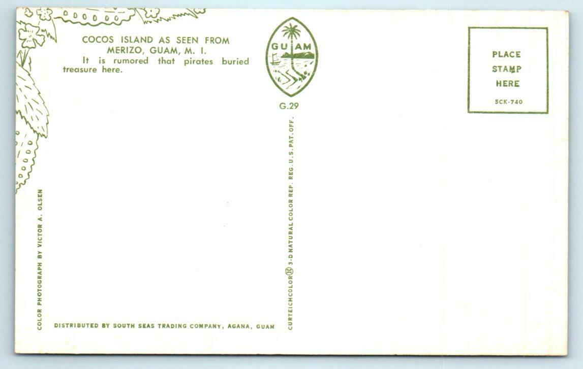 3 Postcards GUAM, Mariana Islands ~ LOVERS POINT, CETTI BAY& COCOS ...