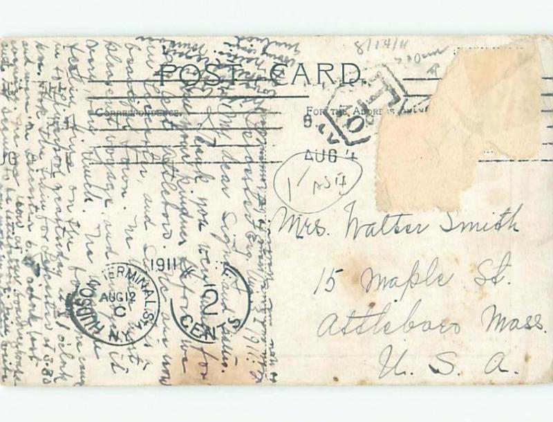 1911 Nautical Cunard Lines - RMS Franconia Ship Boat Ac6629 | Topics ...