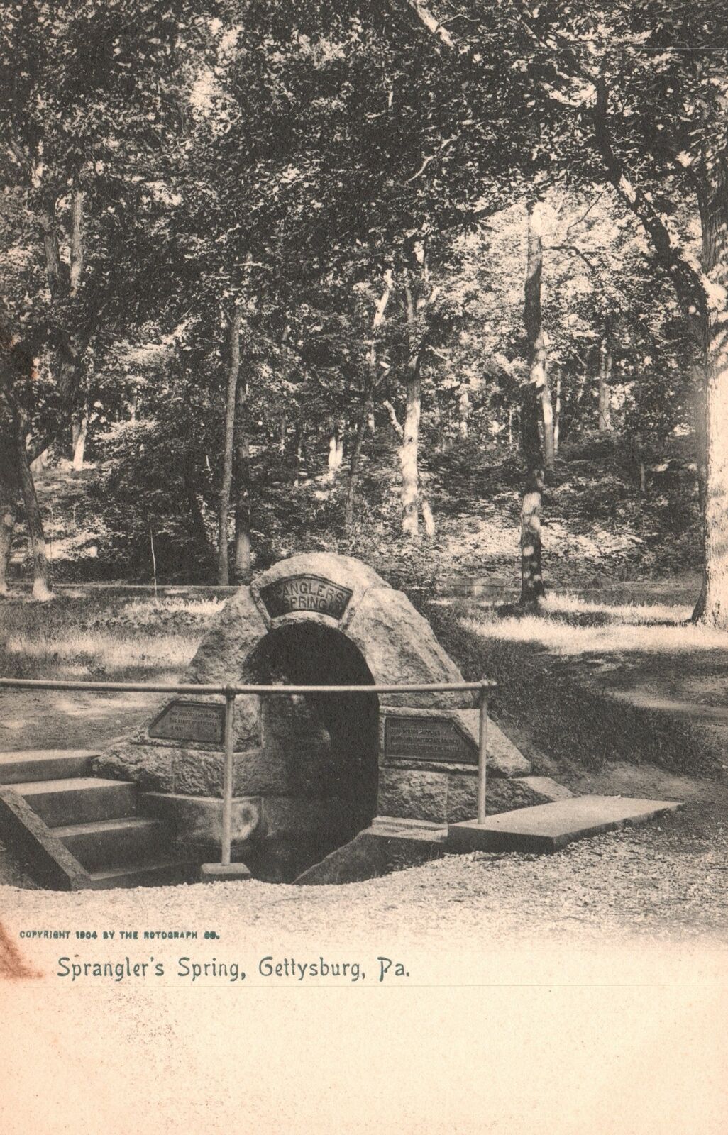 Vintage Postcard Spangler's Spring Gettysburg Pennsylvania The ...
