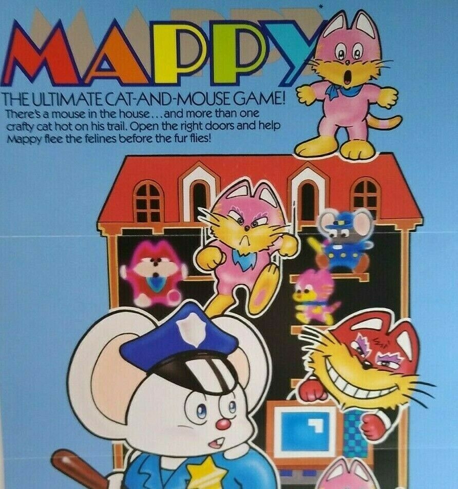 Mappy Arcade Flyer Original Midway 1983 Retro Video Game Art Promo 8.5 ...
