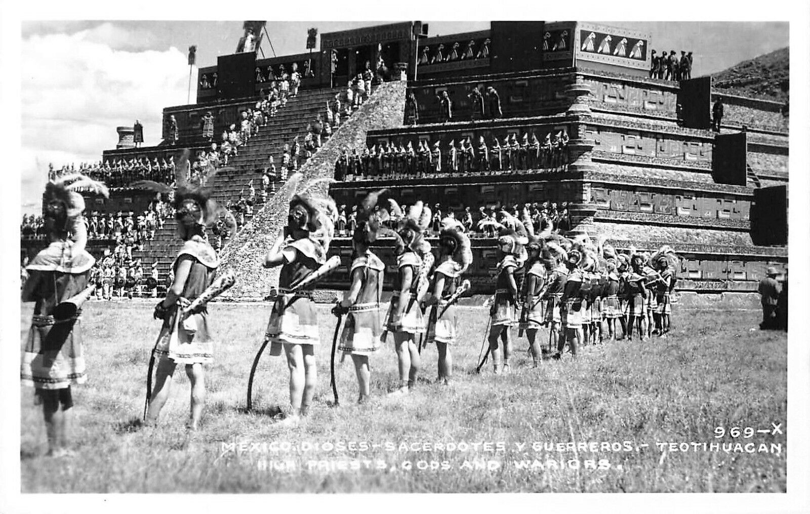Mexico Dioses-Sacerdotes Y Guerreros Real Photo Postcard | Latin ...