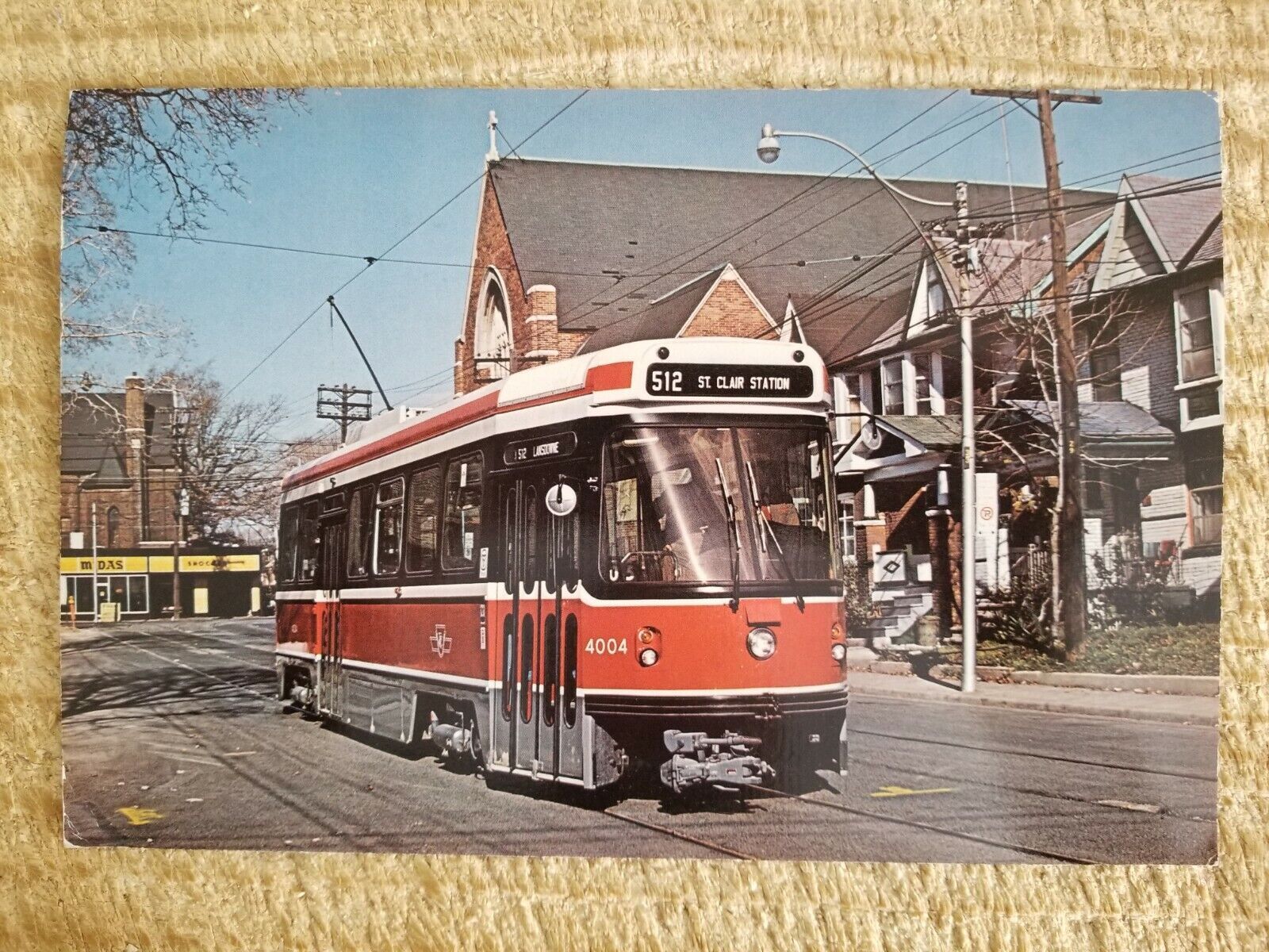 Canadian Light Rail Vehicle.VTG 9" X 6" Giant Size Trolley Postcard ...