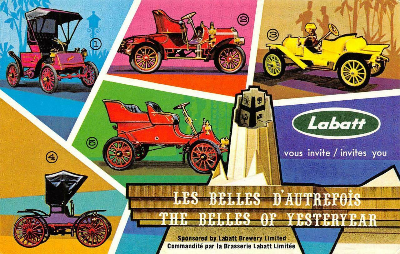 LABATT Vintage Cars 1906 Buick Roadster Ford Model A c1960s Brewery ...