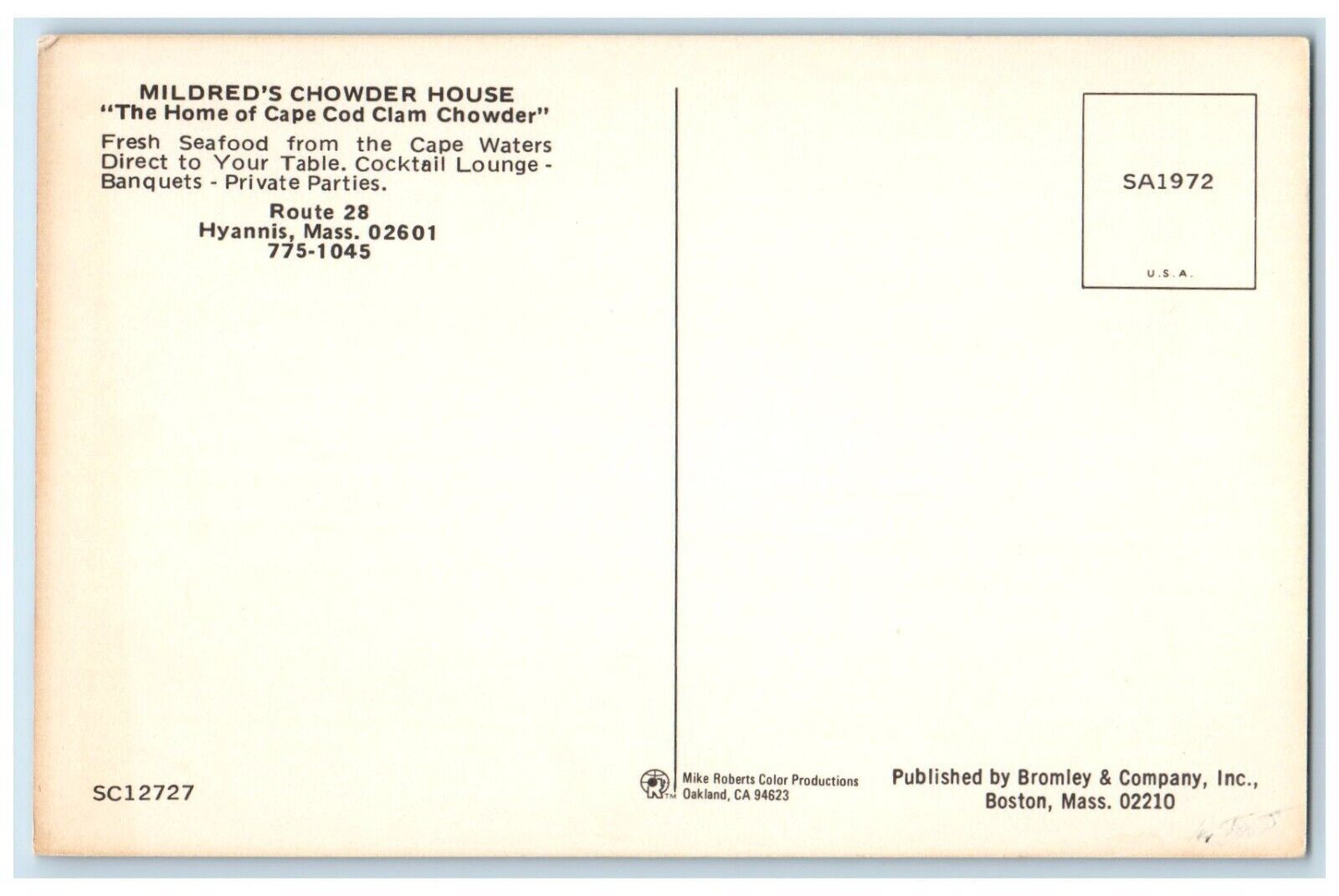 1960 Exterior View Mildred Chowder Classic Car Hyannis Massachusetts MA ...