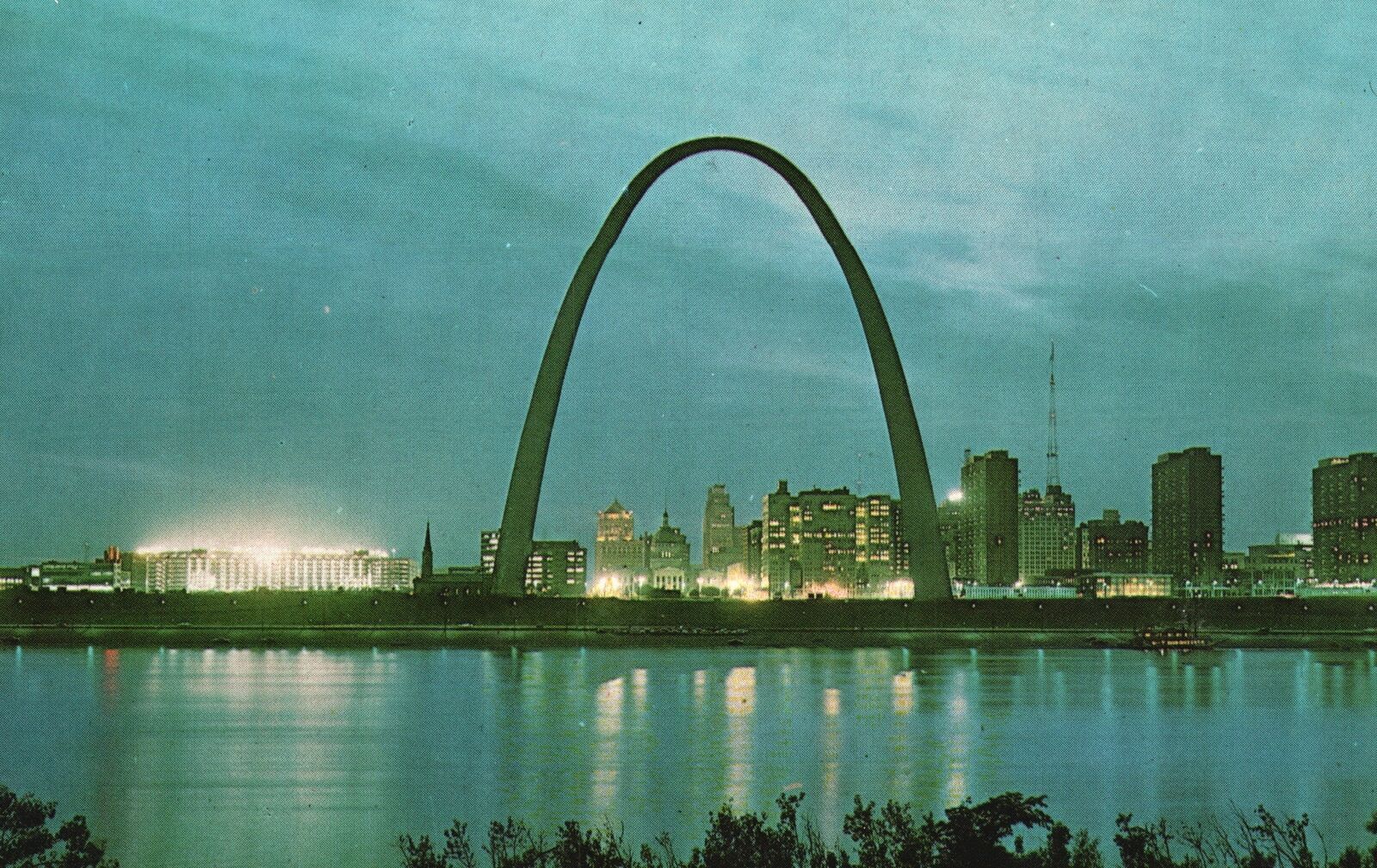 Postcard Gateway Arch Tallest National Monument Historic Position St ...