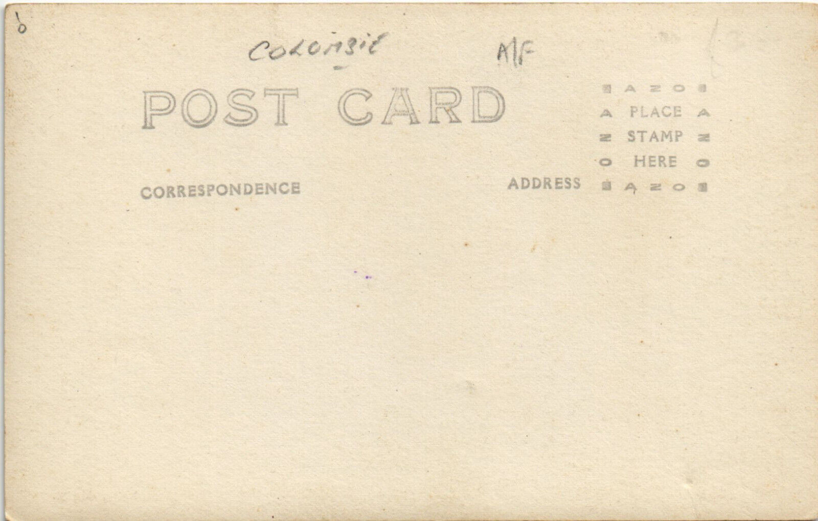 PC COLOMBIA, ANDAGOYA, CHOCO, ZWADAZKY, Vintage REAL PHOTO Postcard ...