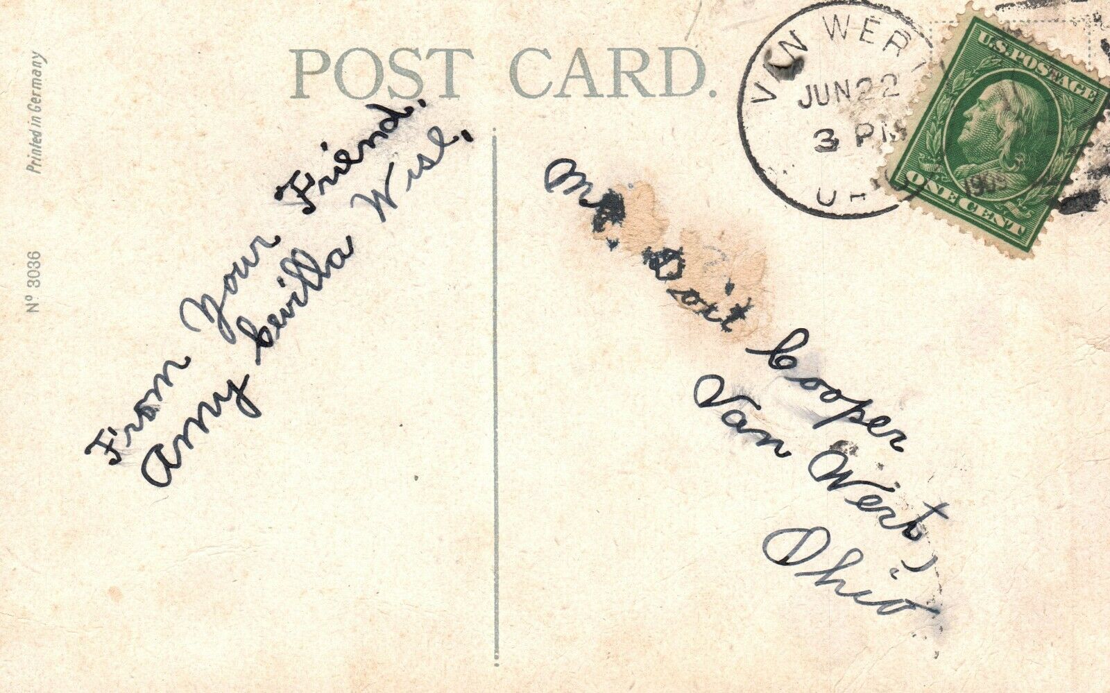 Vintage Postcard 1910's Answer Please, Don't Make me Worry Man & Woman ...