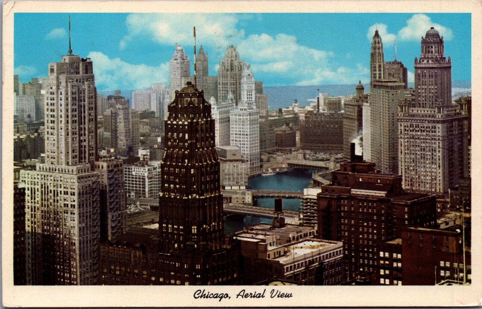Aerial View East From The Kemper Building Chicago Illinois Postcard ...
