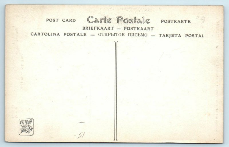 RPPC Artist JULES SCALBERT Painting 1912 "FEAST DAY" Real Photo Risque ...