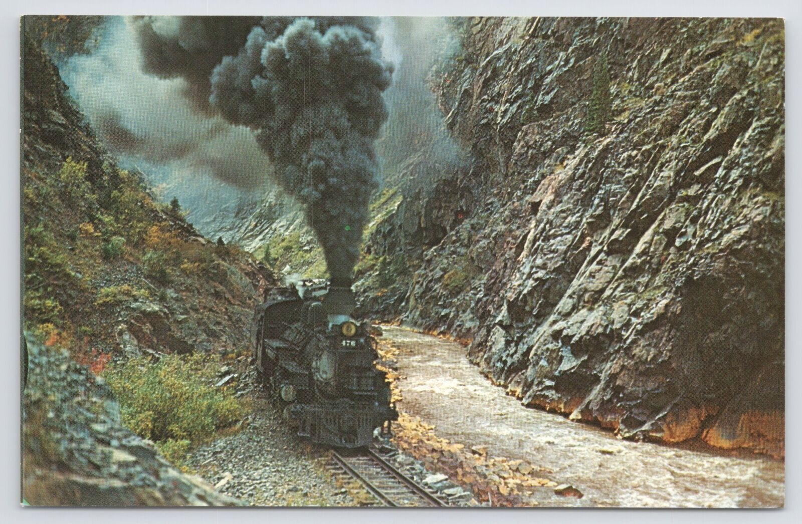 Transportation~Train~The Silverton Narrow Gauge In Animas River Gorge ...