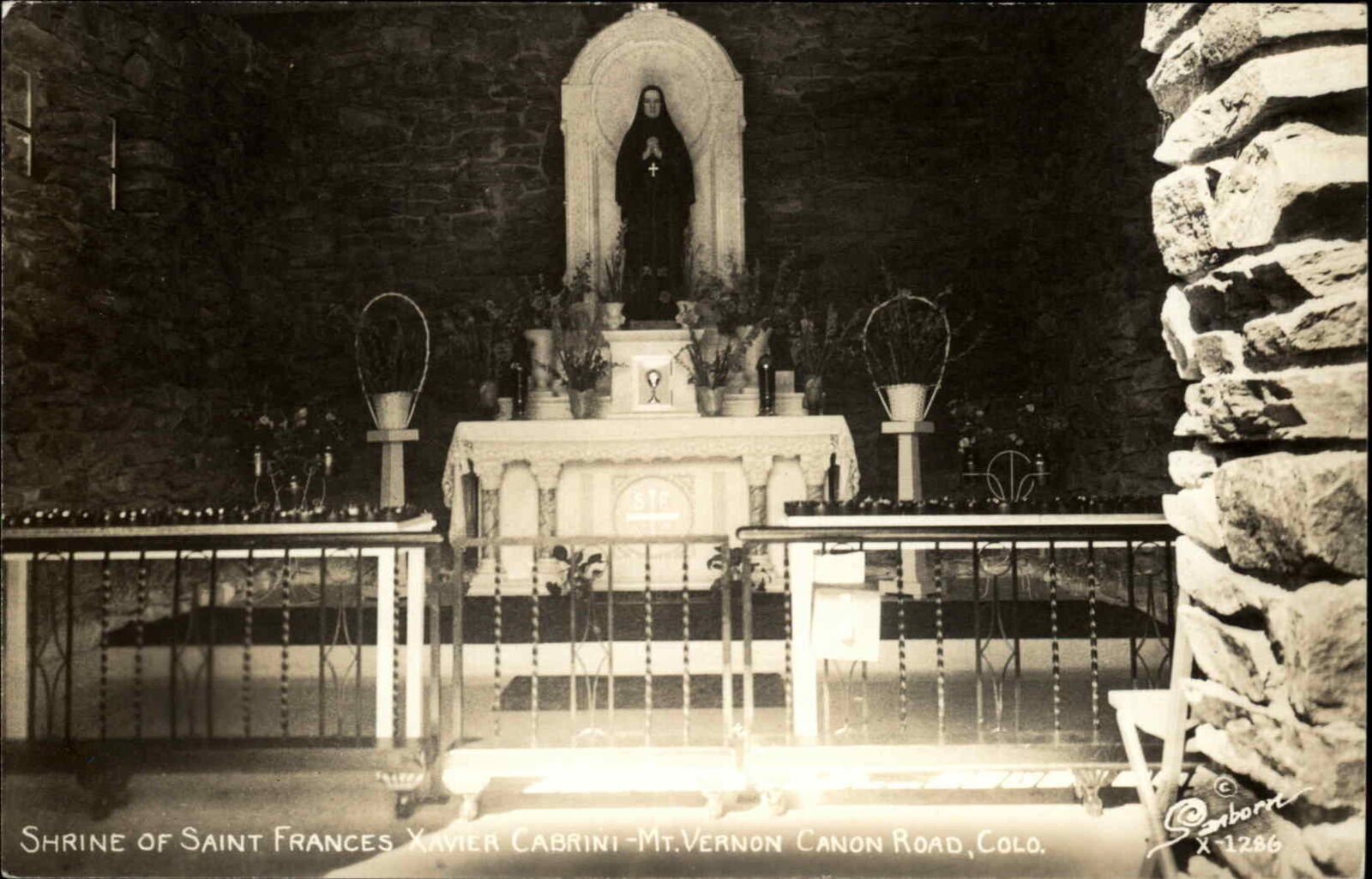 Mt Vernon Colorado CO Shrine of St Frances c1950s-60s RPPC Real Photo ...