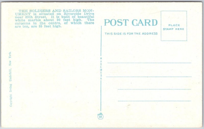 Soldiers and Sailors Monument New York City NYC Park Street View ...