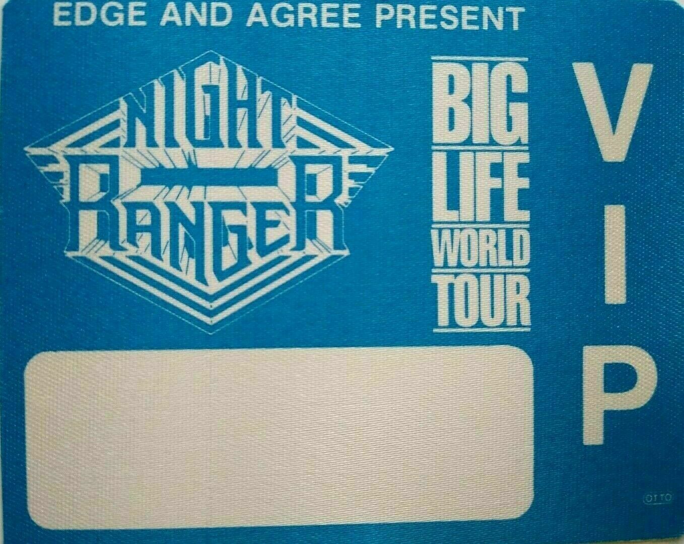Night Ranger Backstage Pass VIP Big Life World Tour Rock Concert Promo ...