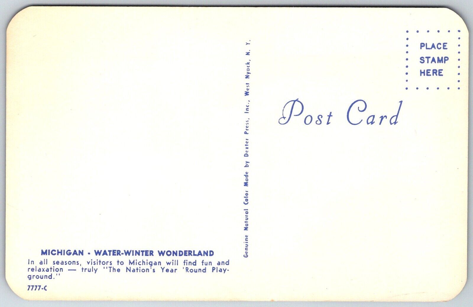 MICHIGAN 1960s Postcard Water And Winter Wonderland Skiing Boating ...