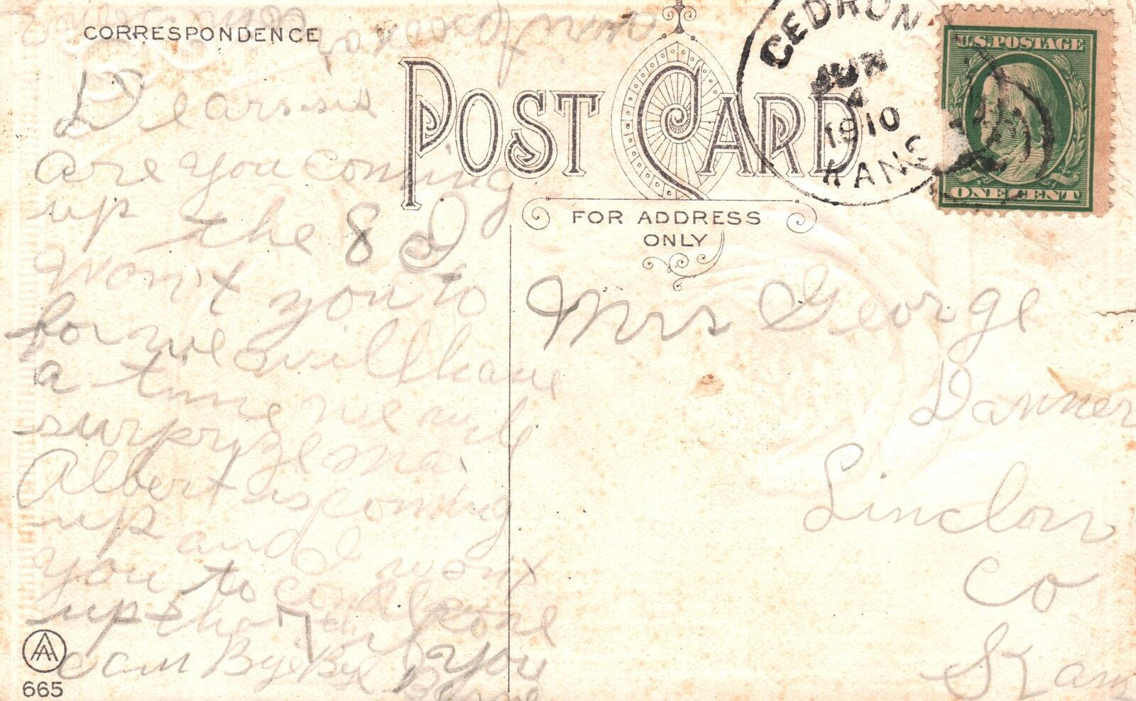 Vintage Postcard 1910 There's Gladness in Remembrance Greetings Red ...