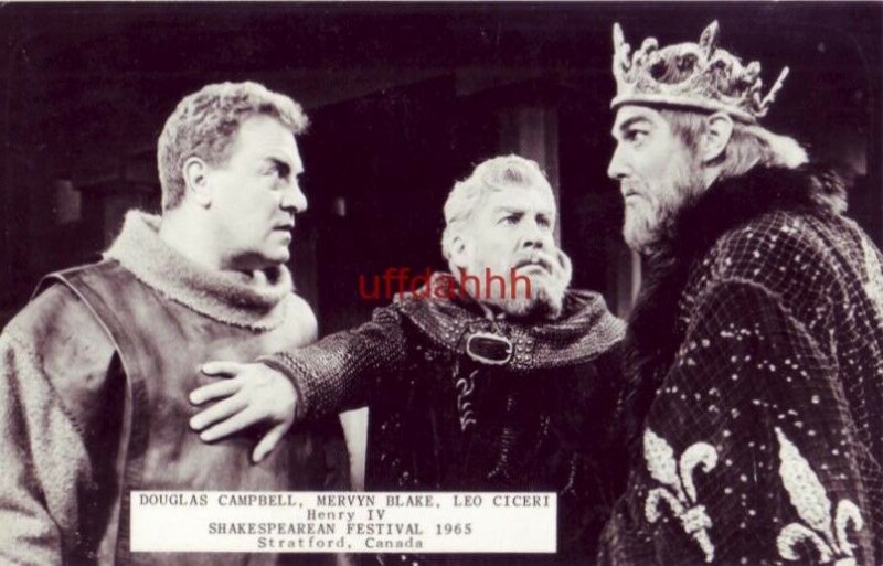 Douglas Campbell Mervyn Blake LEO Ciceri Shakespeare Festival 1965 ...