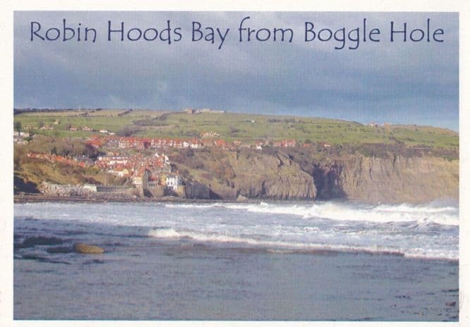 Robin Hoods Bay From Boggle Hole Sweet Shop Store Advertising Yorkshire ...