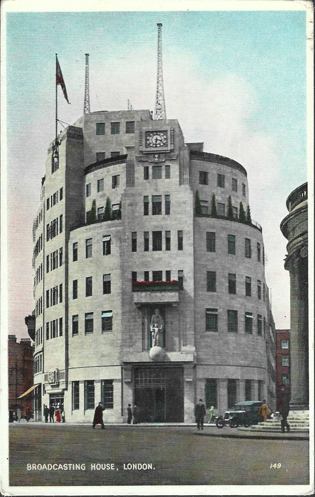 165, England, London, Broadcasting House, Street View, Circa 1935 ...