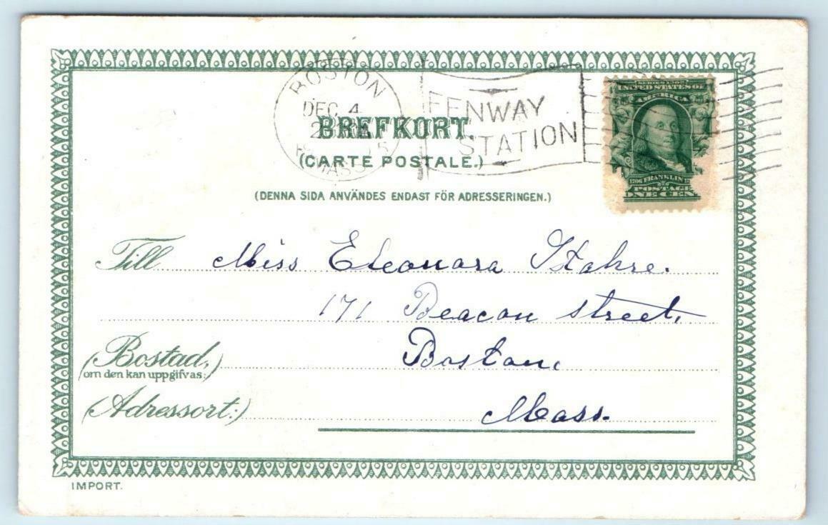 FRITOF och INGEBORG ~ Artist Signed JENNY NYSTROM 1905 Swedish Poem ...