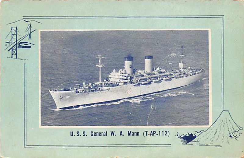 USS Gen W. A. Mann Military Battle Ship Ship | Topics - Militaria ...