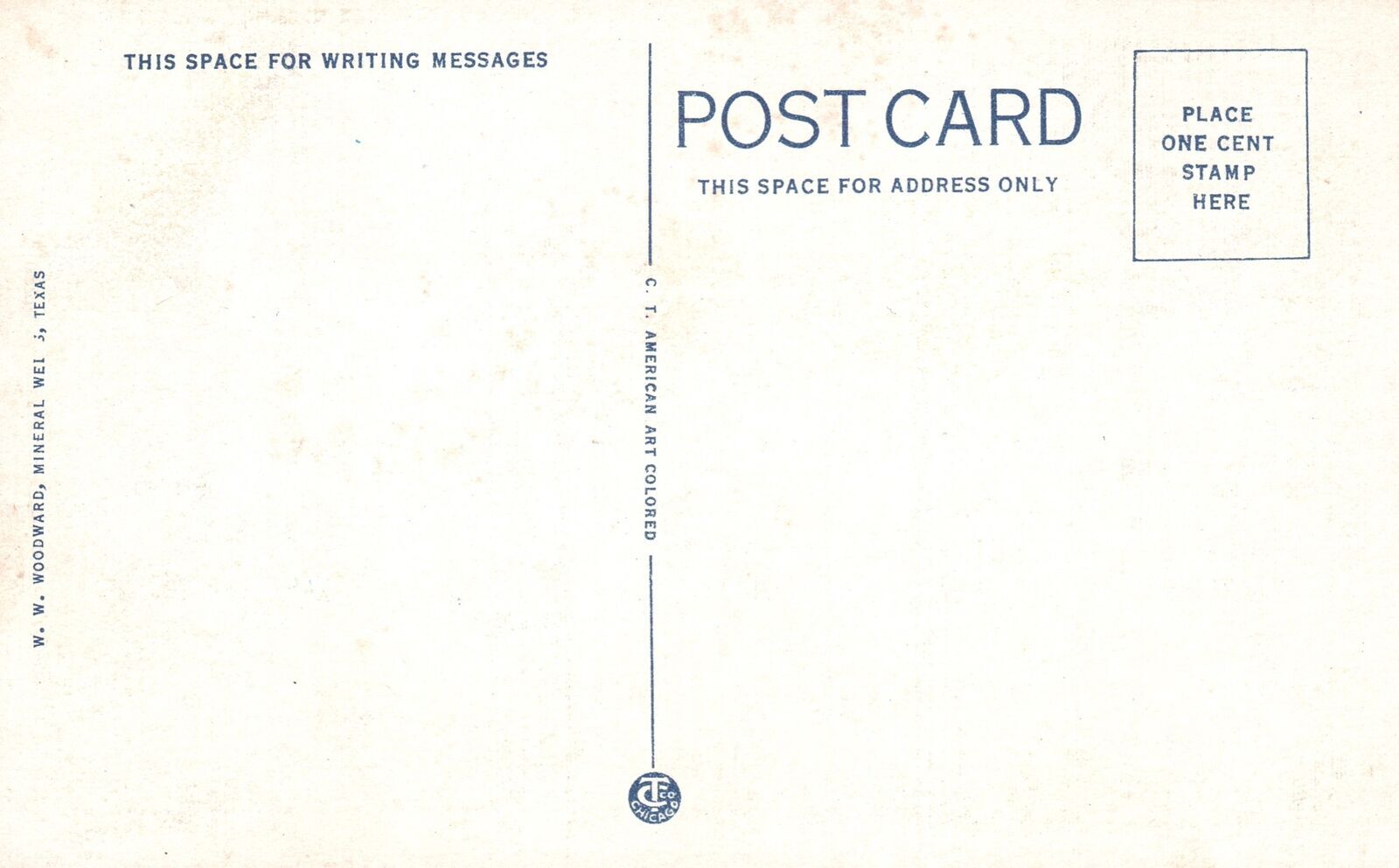 Vintage Postcard Inspiration Point Cliff Sightseeing Near Mineral Wells ...